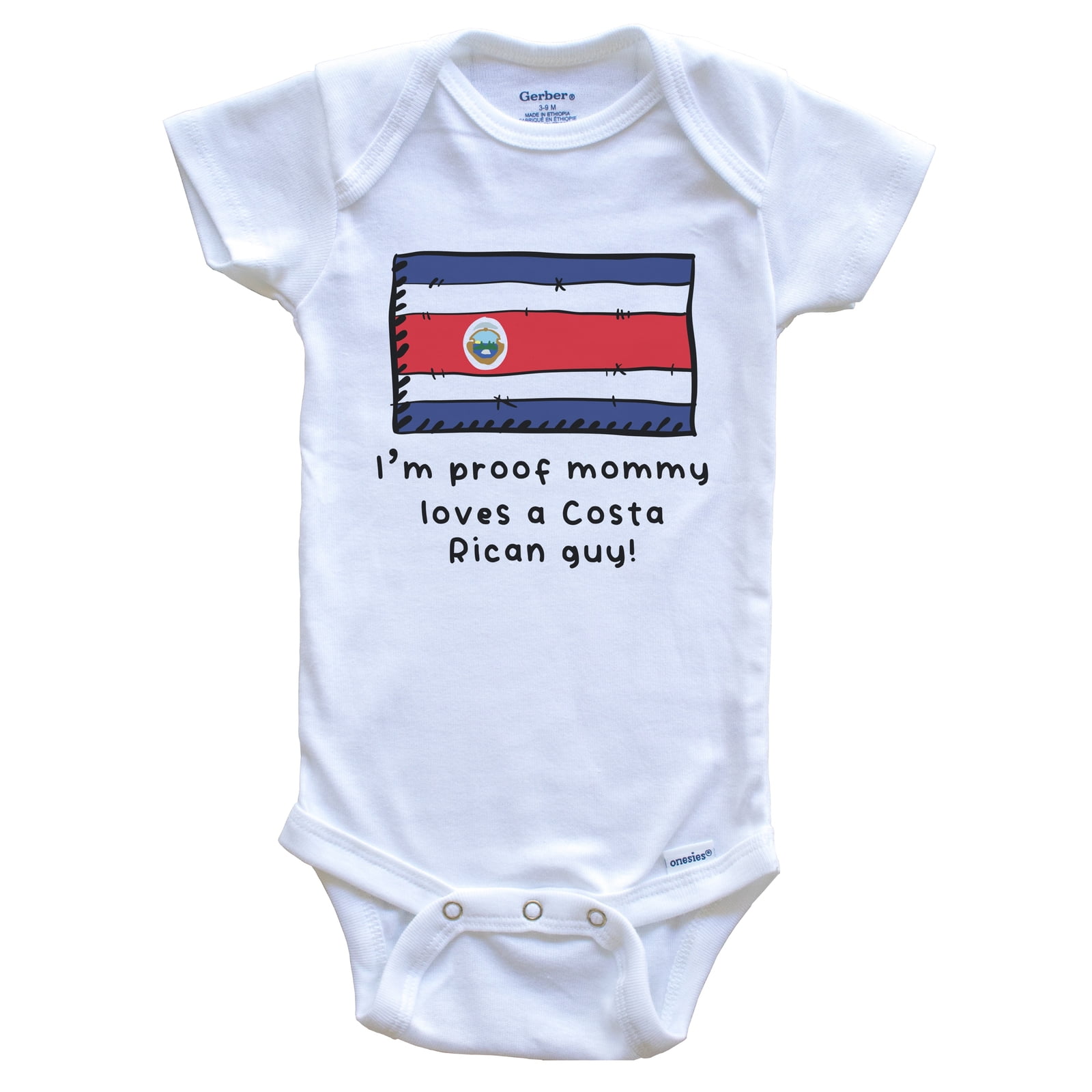 Tiny HugI'M Proof Mommy Loves A Costa Rican Guy Costa Rica Flag One ...
