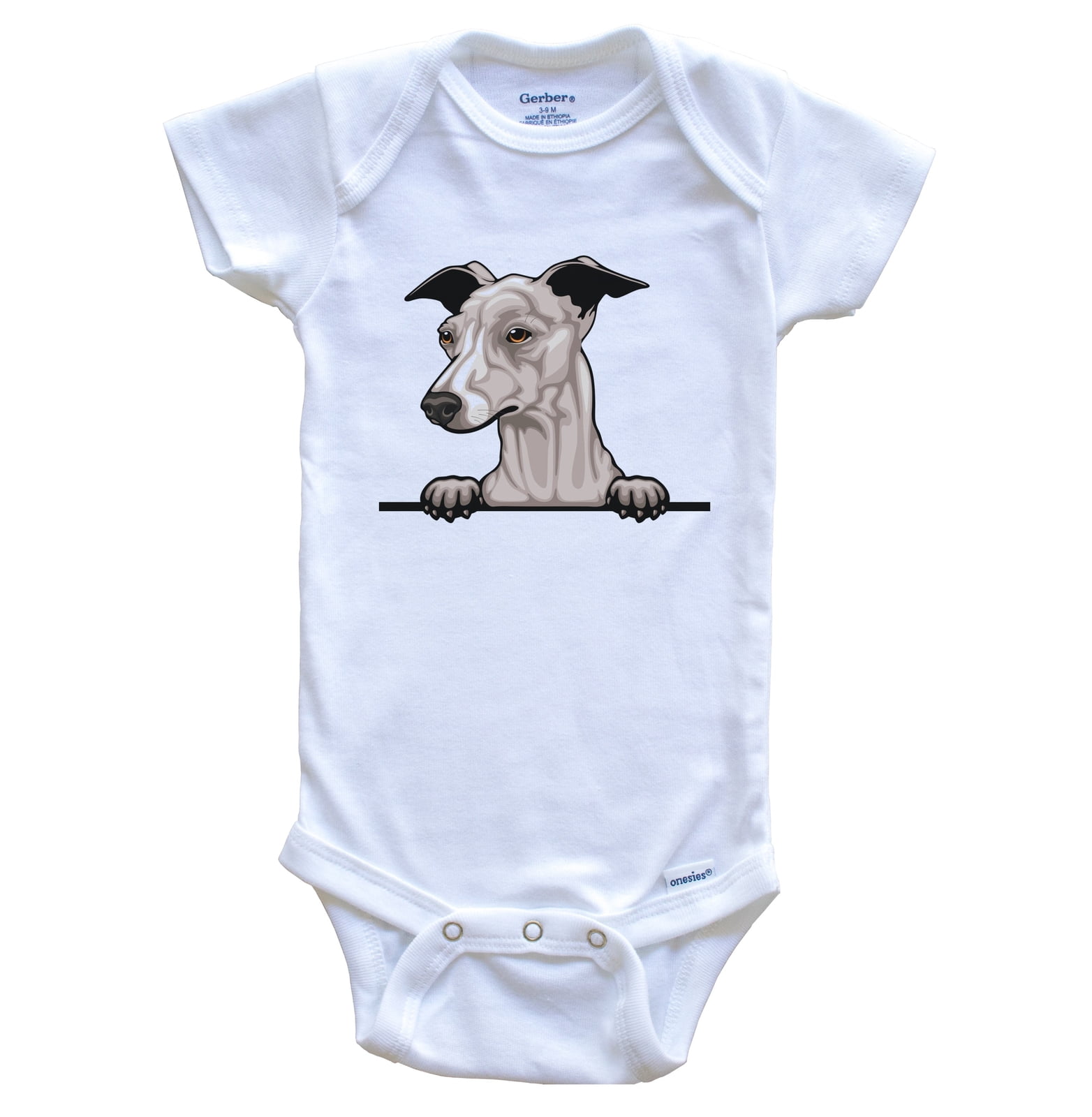 Tiny HugItalian Greyhound Dog Breed Cute One Piece Baby Bodysuit, New ...