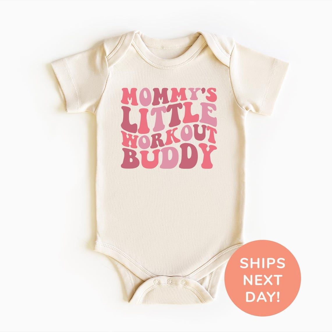 Tiny HugMommy'S Little Workout Buddy Shirt And Onesie, Gym Buddy ...