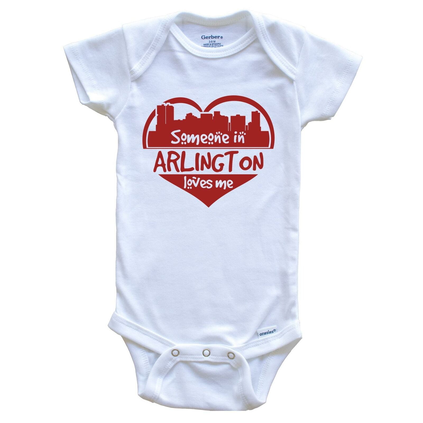 Tiny HugSomeone In Arlington Loves Me Arlington Texas Skyline Heart ...
