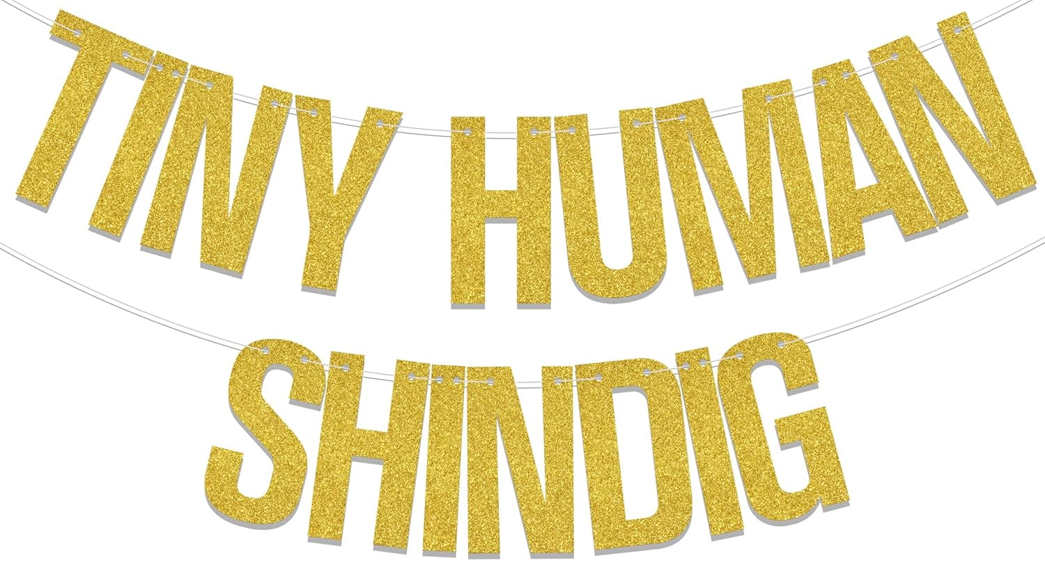 Tiny Human Shindig Banner, Boy or Girl Gender Reveal Banner, Tiny Human ...