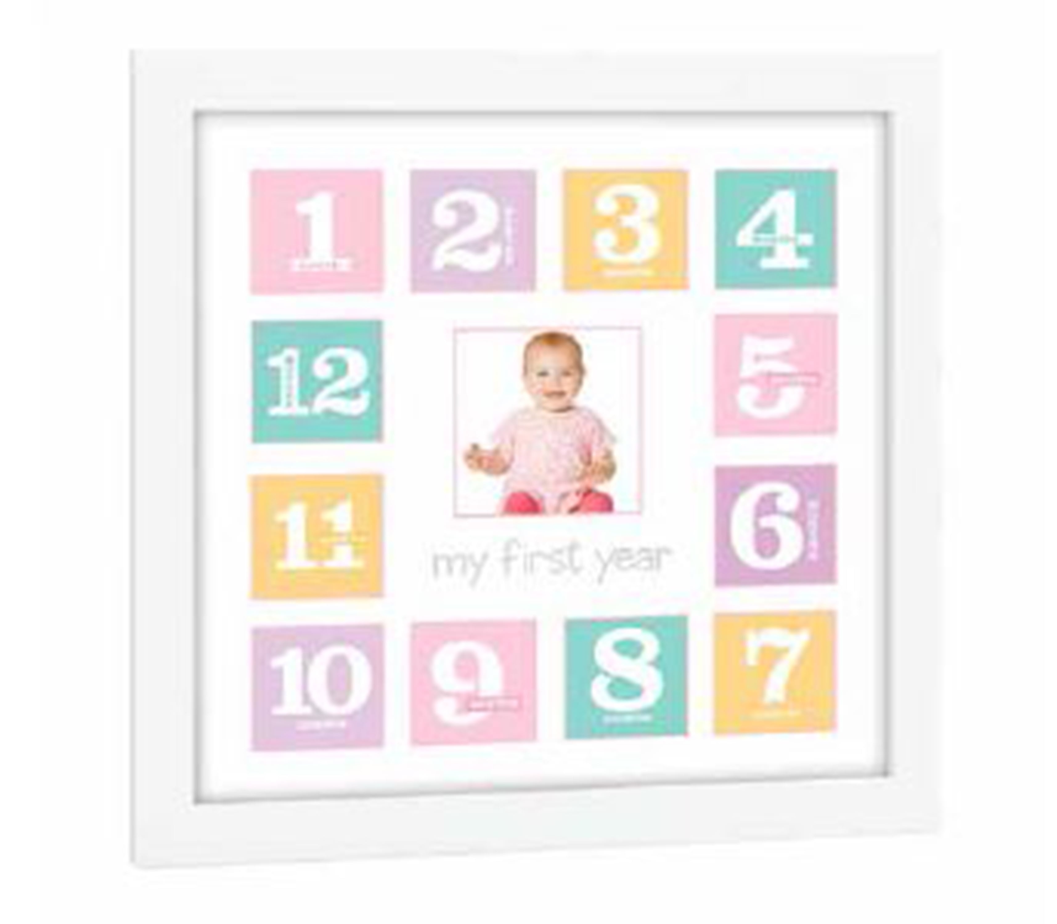 Tiny Ideas 4x4 Baby's First Year Collage Picture Frame - Walmart.com