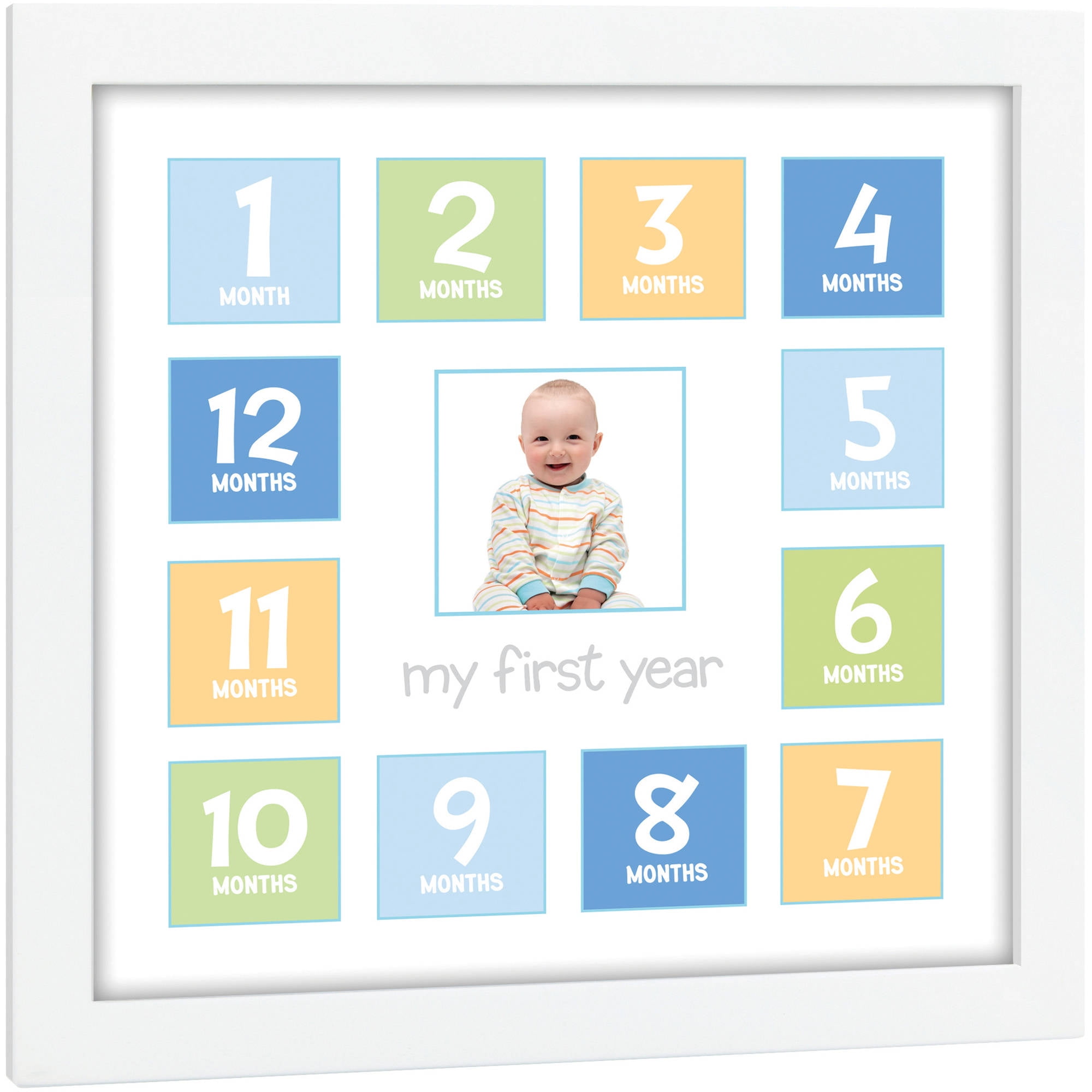 Tiny Ideas First Year Baby Keepsake Wall Frame, 19" x 19" - Walmart.com