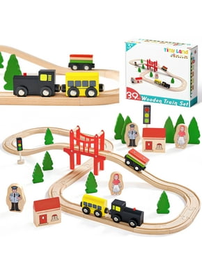 Best Rated and Reviewed in Wooden Train Sets - Walmart.com