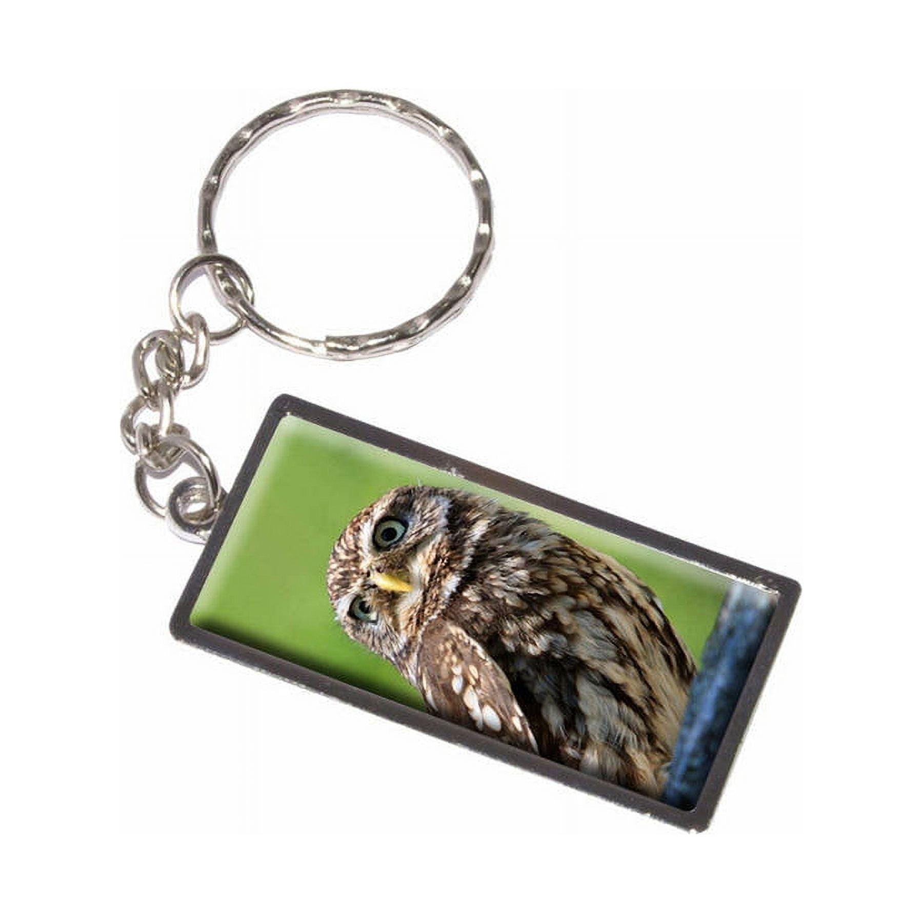 Tiny Little Small Owl Keychain Key Chain Ring - Walmart.com