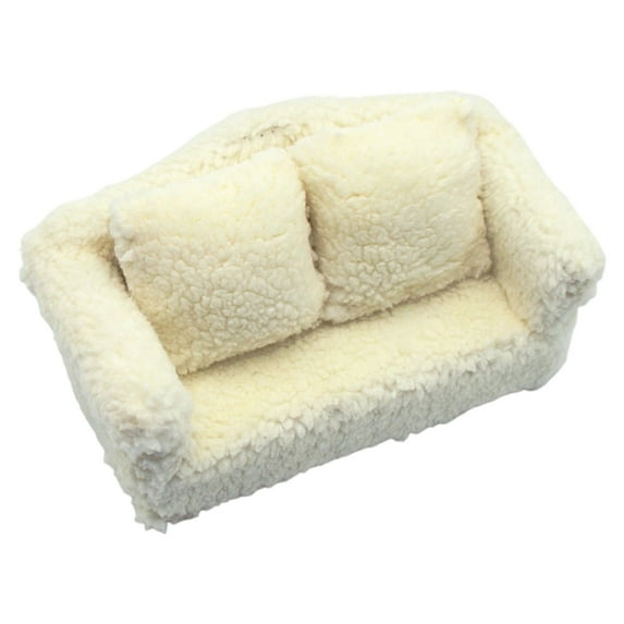 Tiny Living Room Furniture For OB11 Dolls Plush Sofa With Removable ...