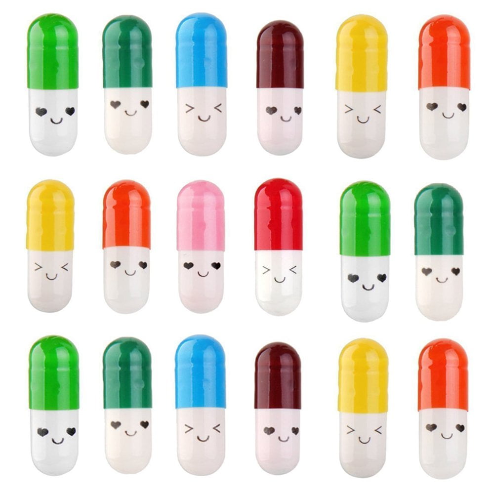 Tiny Love Message Capsule Letter in a Bottle Cute Love Friendship Half ...