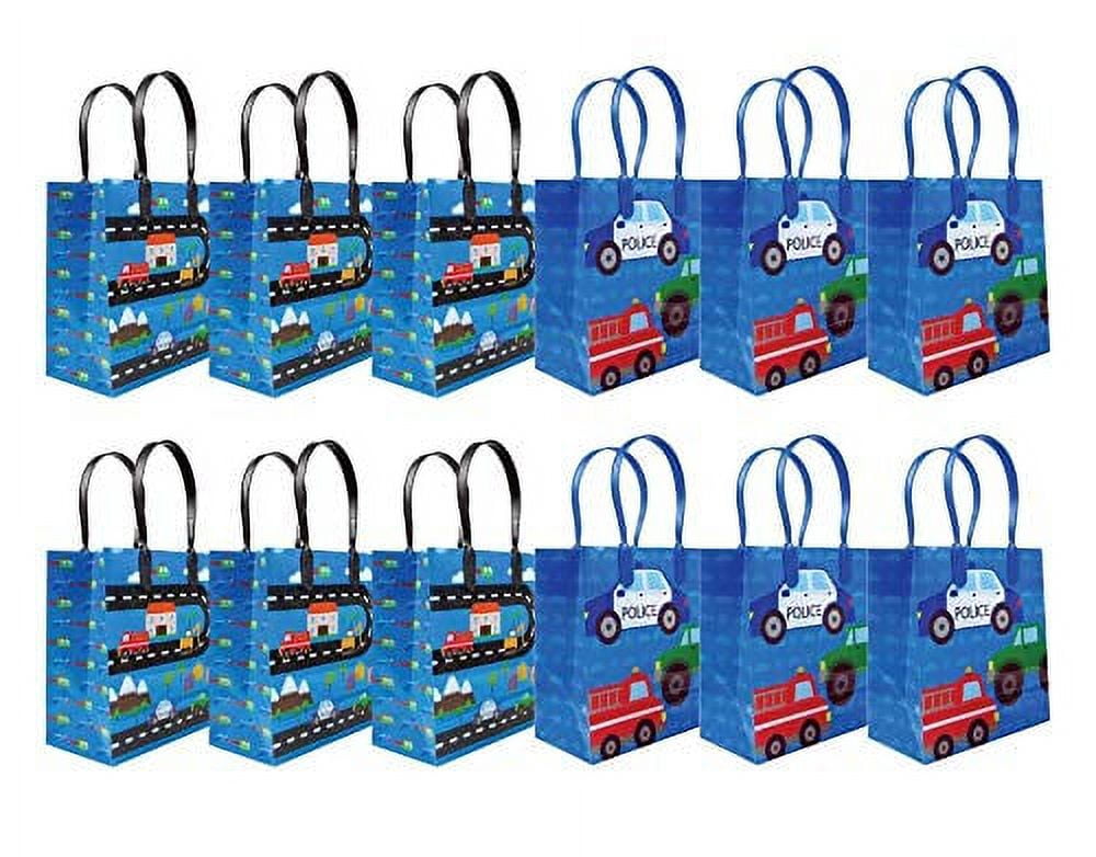 Tinymills Assorted Plastic Reusable Gift Bags for Vehicles Party Favor ...