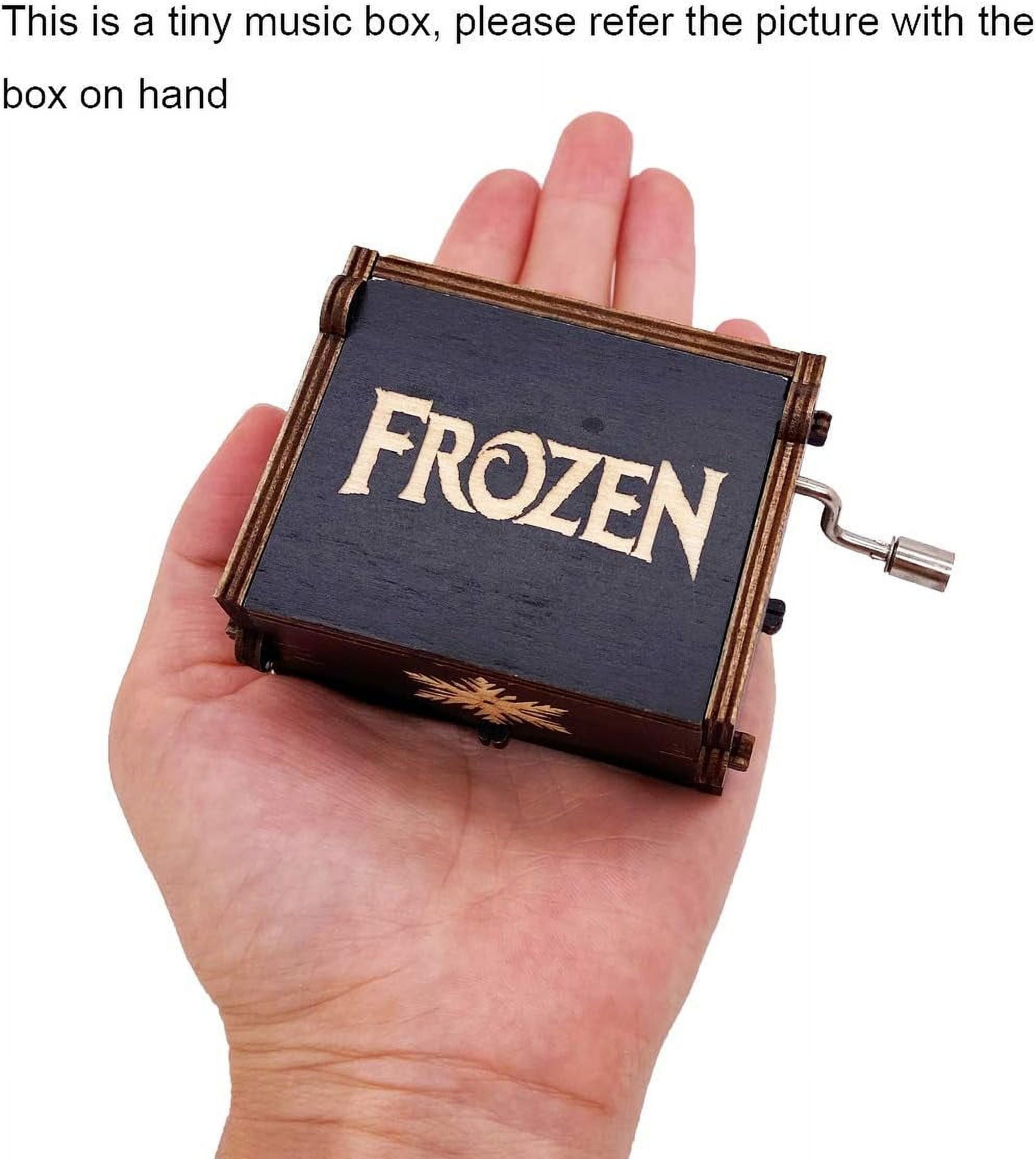 Tiny Music Box 18 Note Hand Crank Musical Box Carved Wooden,Play Let It ... Tiny Music Box 18 Note Hand Crank Musical Box Carved Wooden,Play Let It ...