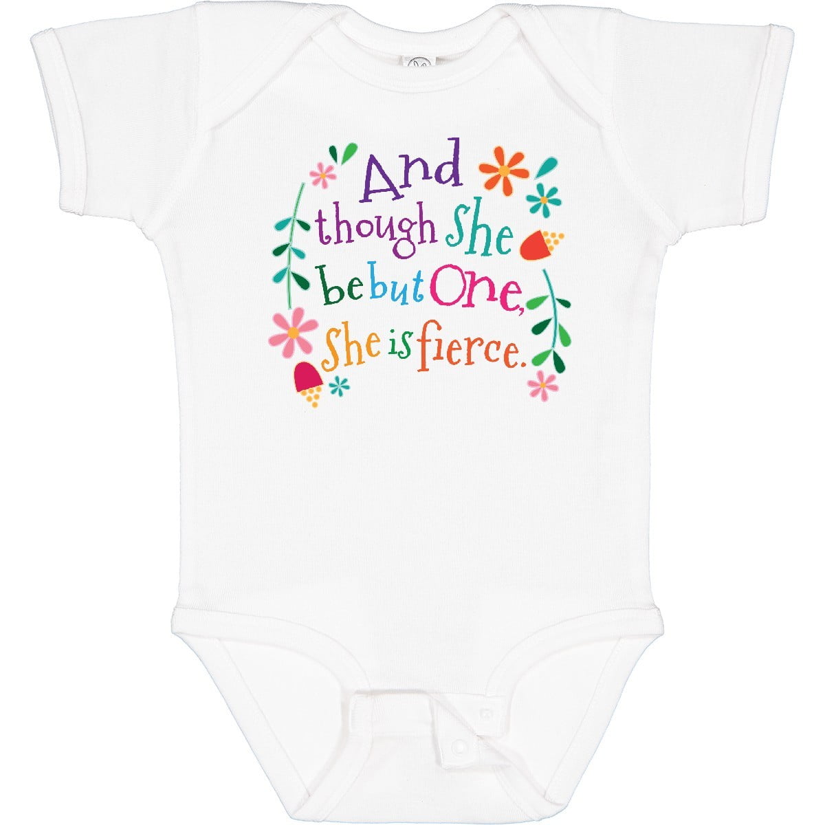 Tiny Nest 1St Birthday 1 Year Old Girl She Is Fierce Baby Bodysuit ...