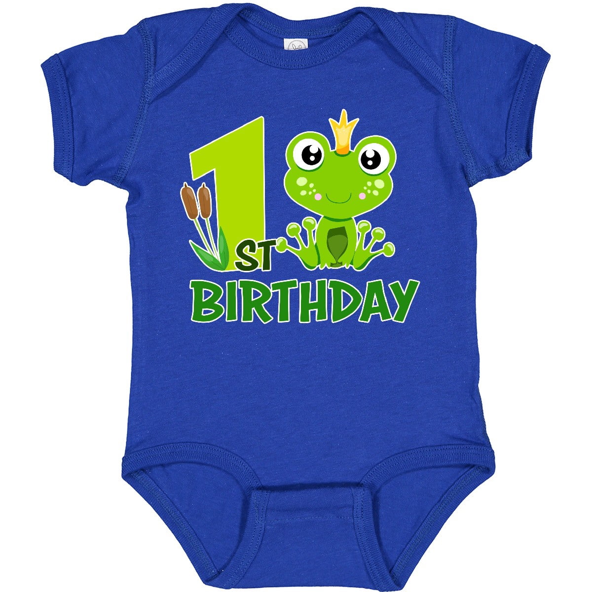 Tiny Nest 1St Birthday Prince Frog Baby Bodysuit Birthdays First Happy ...