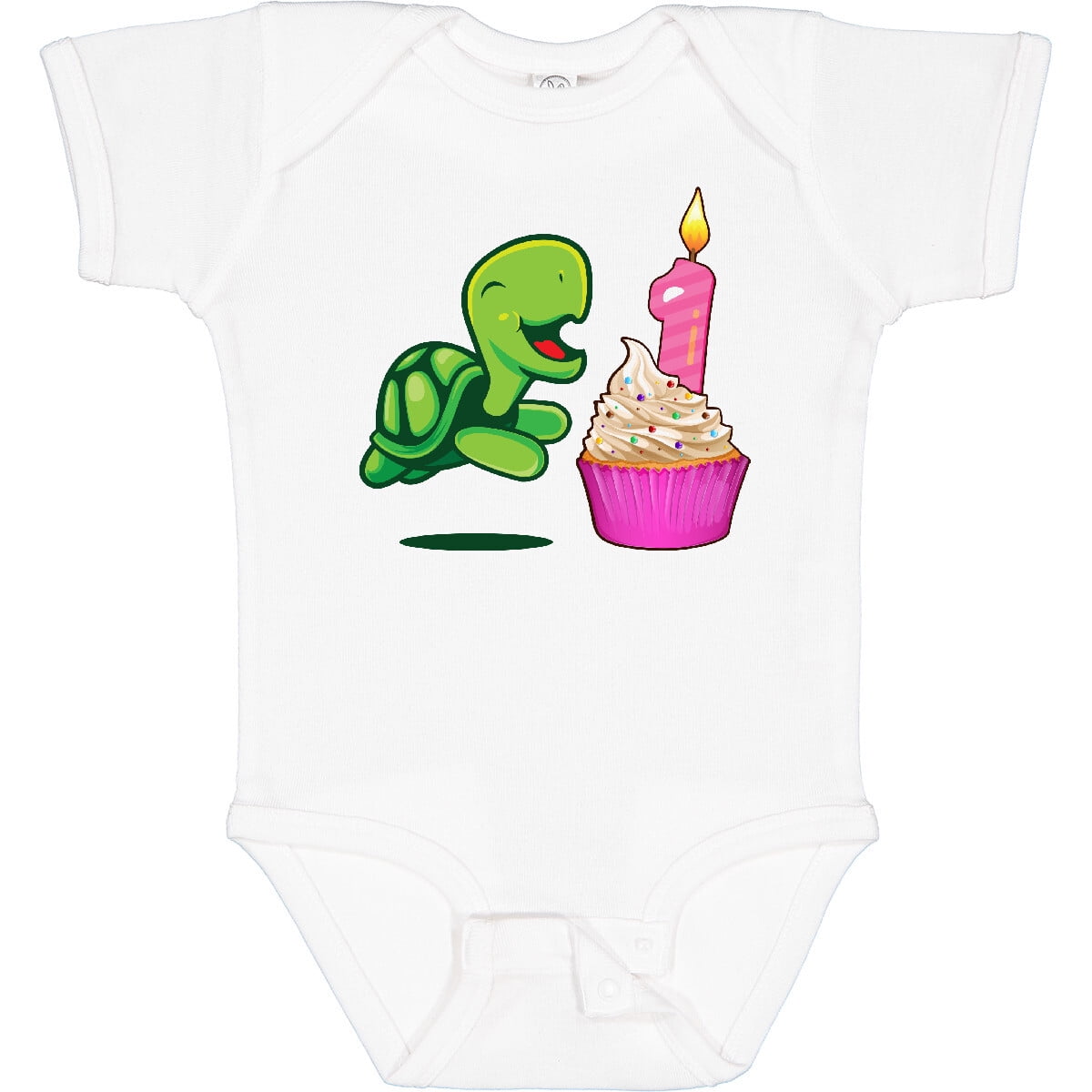Tiny Nest 1St Birthday Turtle Infant Creeper First Tortoise One-Piece ...