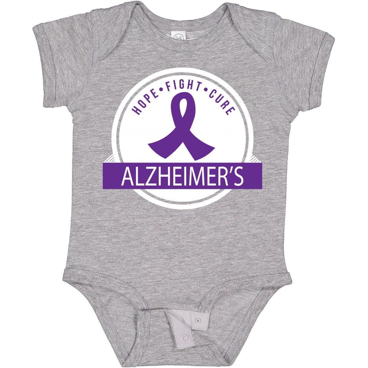 Tiny Nest Alzheimers Awareness Month Hope Fight Cure Baby Bodysuit ...