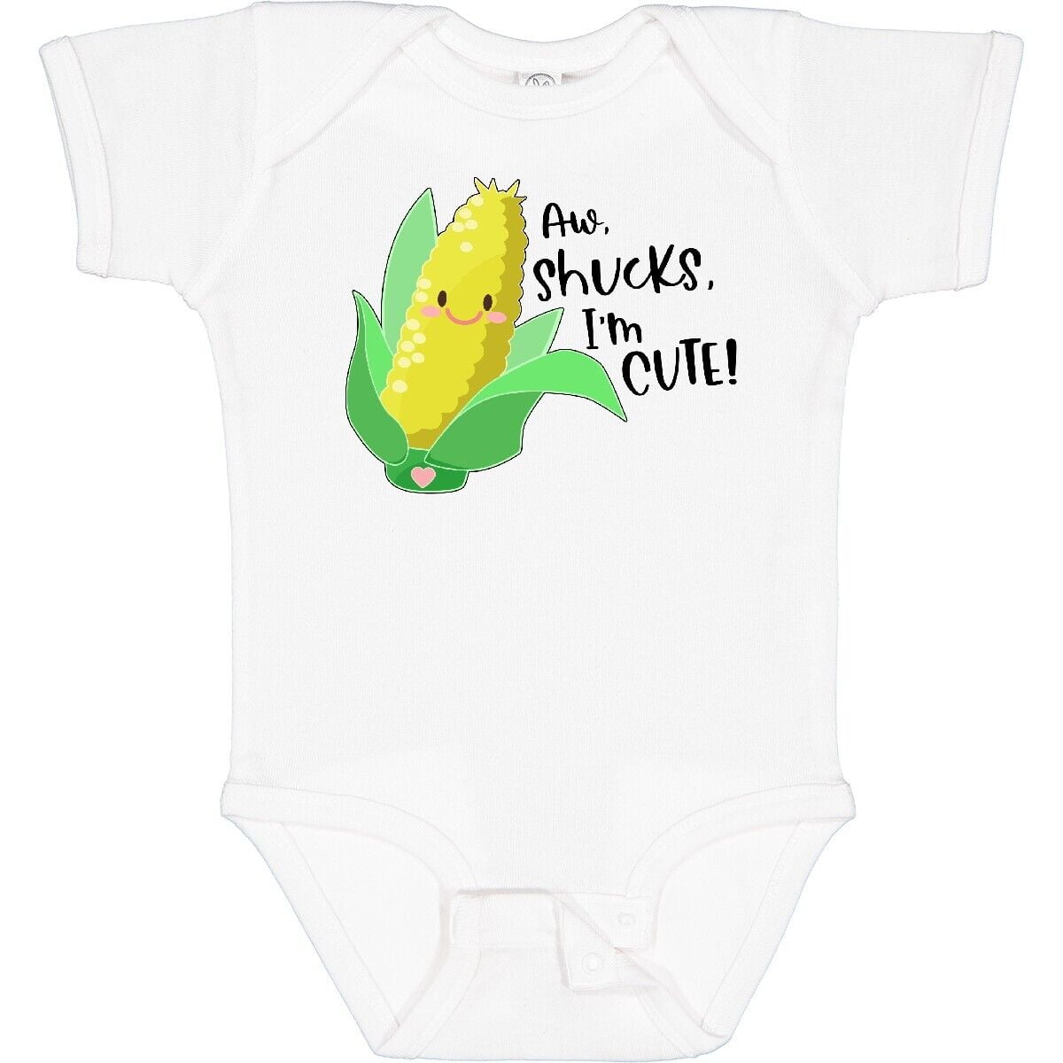 Tiny Nest Aw, Shucks, I'M Cute! Corn Humor Baby Bodysuit Farming Kids ...