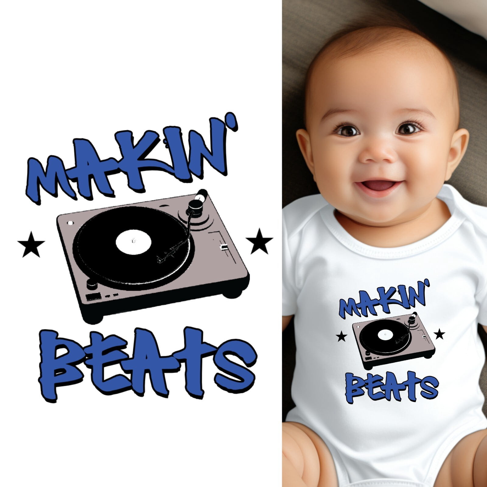 Tiny Nest Baby Bodysuit - Makin Beats Dj Baby Clothes For Infant Hip ...