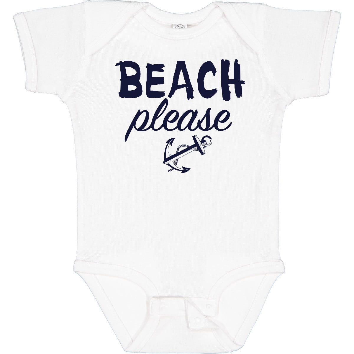 Tiny Nest Beach Please With Anchor Baby Bodysuit Spring Break Ocean ...