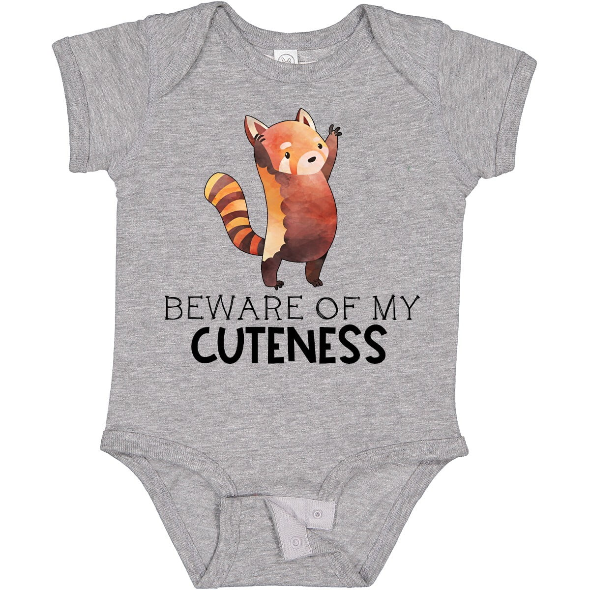 Tiny Nest Beware Of My Cuteness Cute Red Panda Baby Bodysuit Animals ...