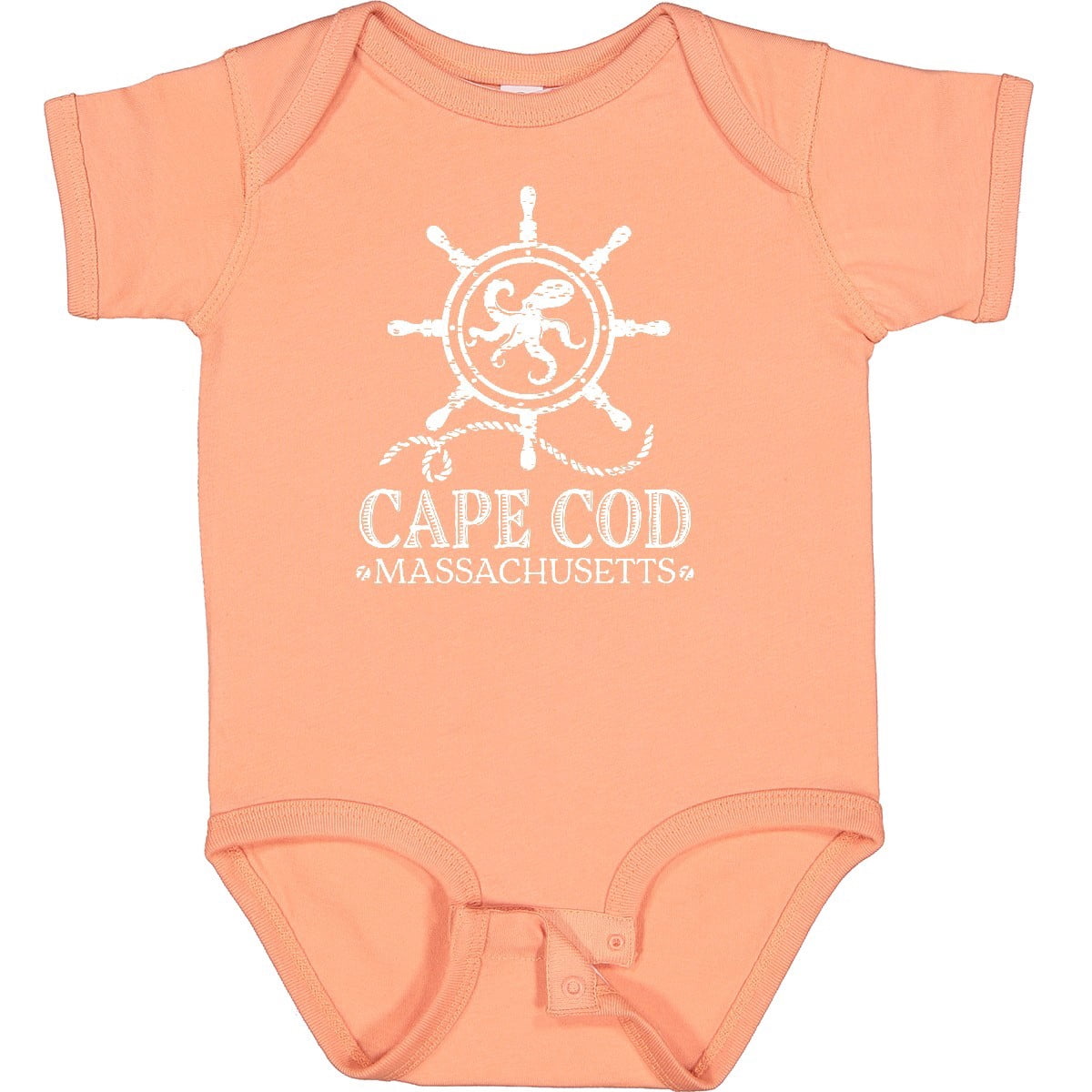 Tiny Nest Cape Cod Massachusetts Nautical Baby Bodysuit Apparel Ocean ...