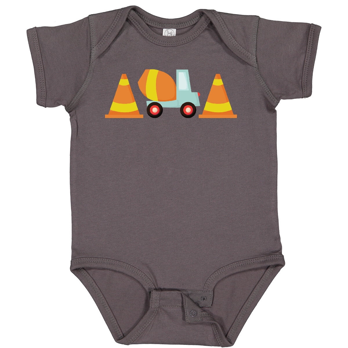 Tiny Nest Cement Mixer Construction Baby Bodysuit Transportation Truck ...