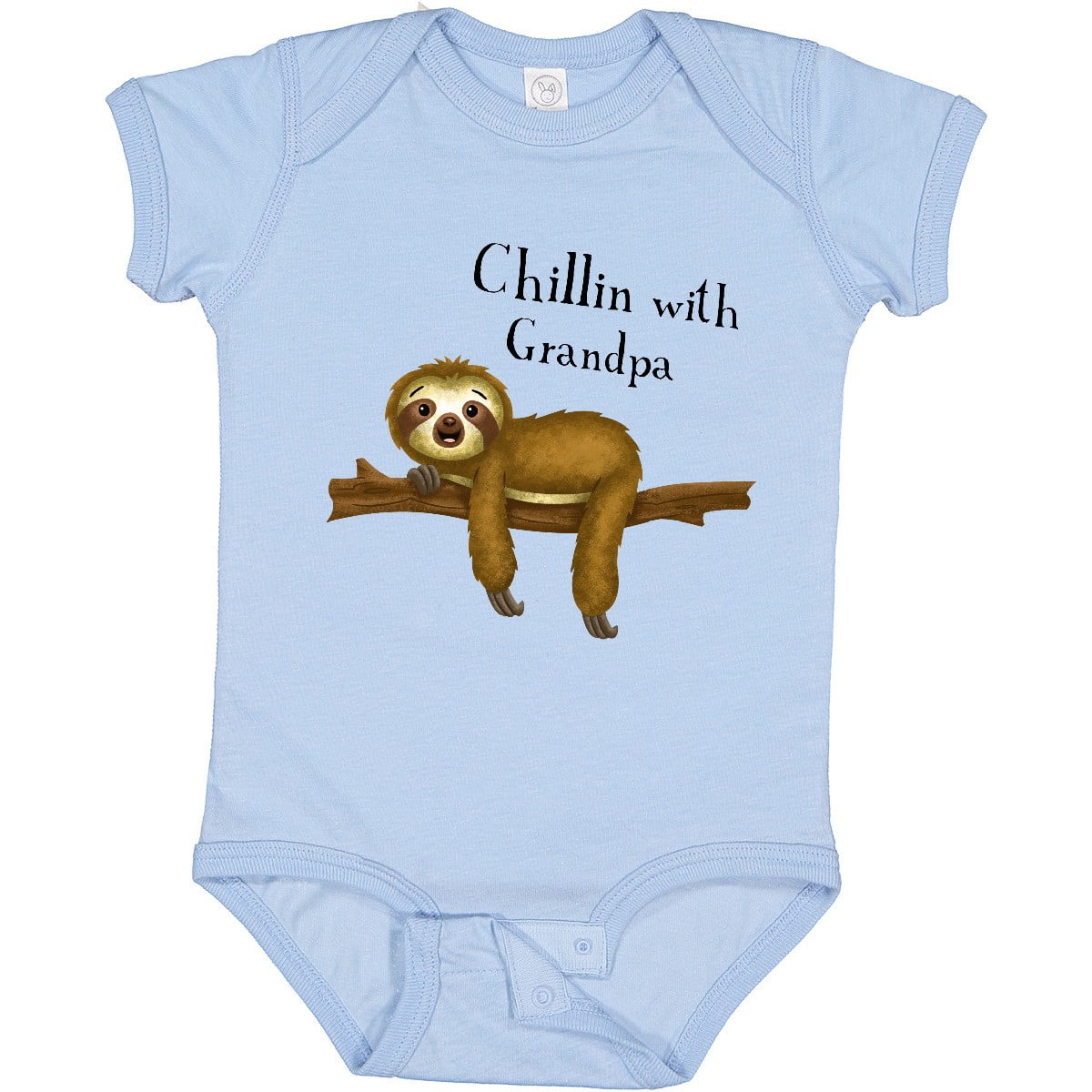 Tiny Nest Chillin With My Grandpa Cute Sloth Baby Bodysuit Tinytusks ...