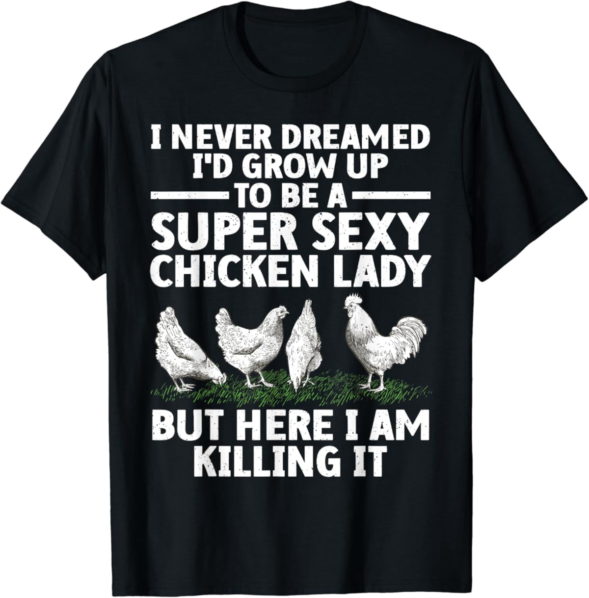 Tiny Nest Cool Chicken Lady Art For Women Mom Hen Flock Chicken Farmer ...