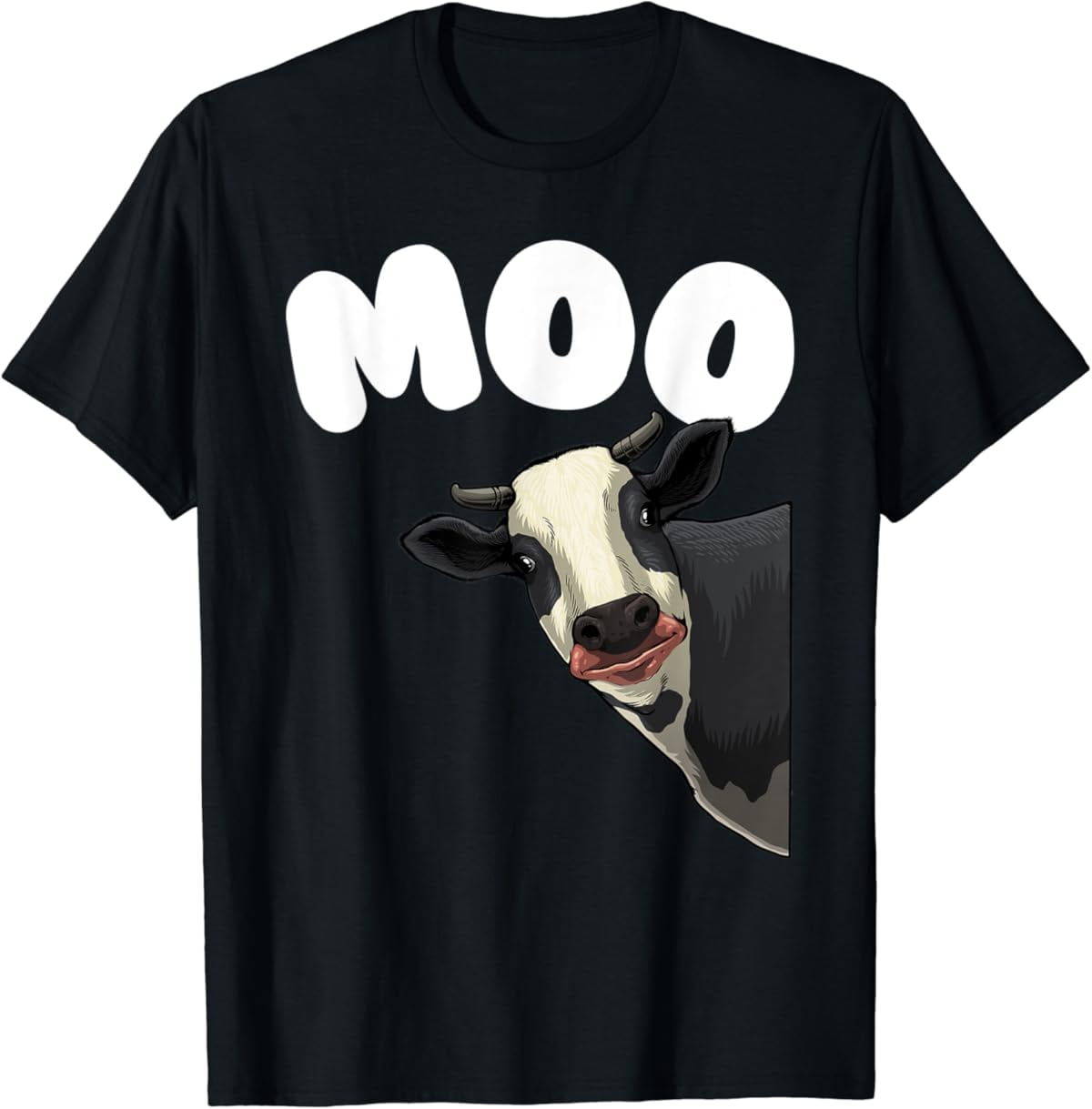 Tiny Nest Cow Design For Men Women Cow Farmer Dairy Farm Animal T-Shirt ...