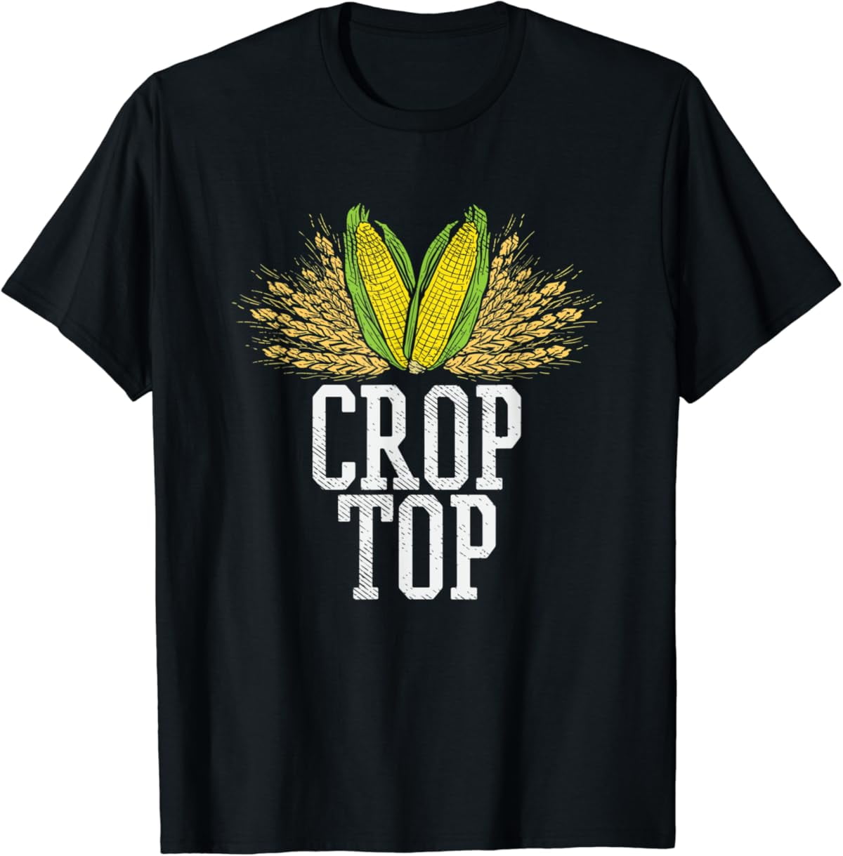 Tiny Nest Crop Top Farm Pun Corn Farming - Agriculture - Farmer T-Shirt ...