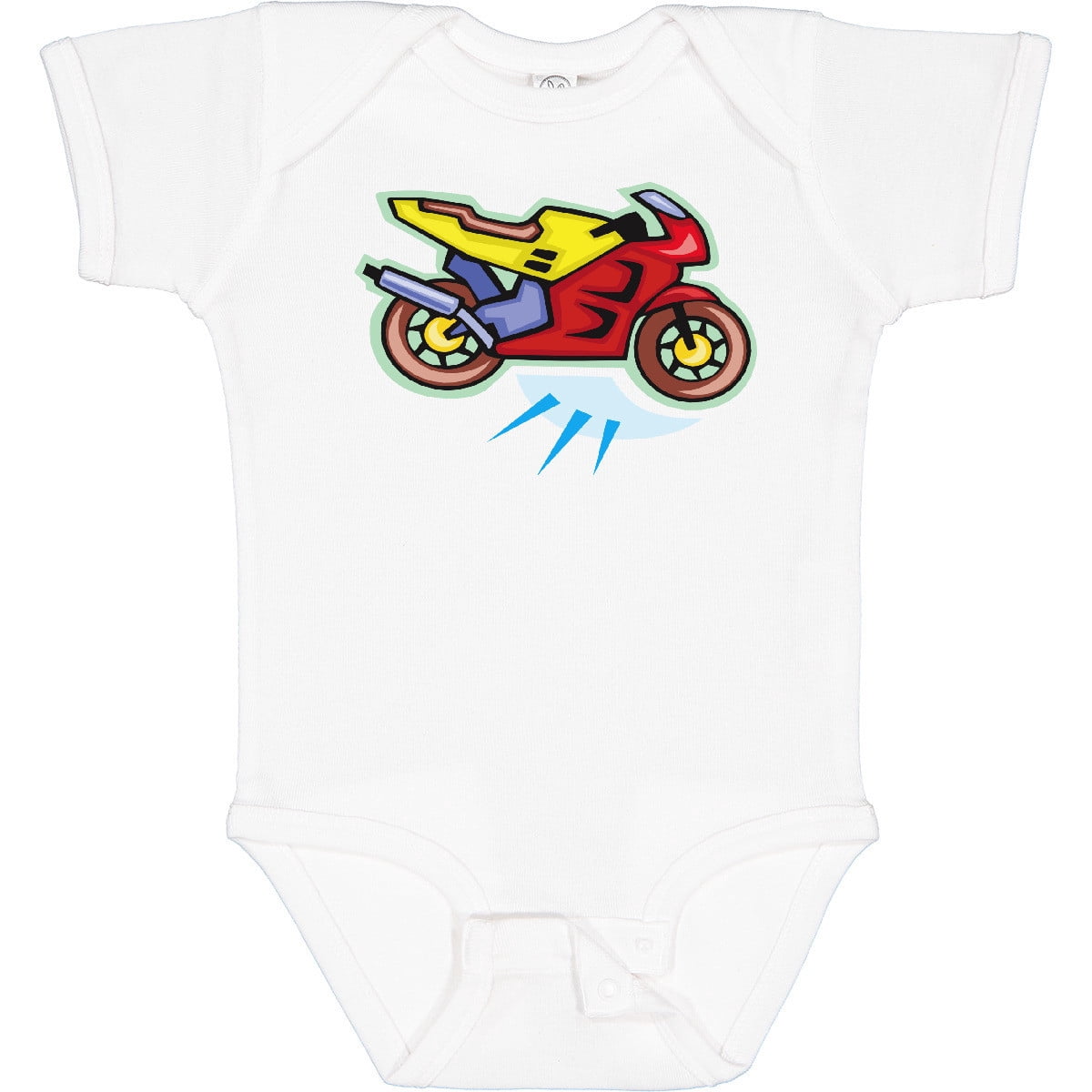 Tiny Nest Crotch Rocket Motorcycle Baby Bodysuit Bike Biker One-Piece ...