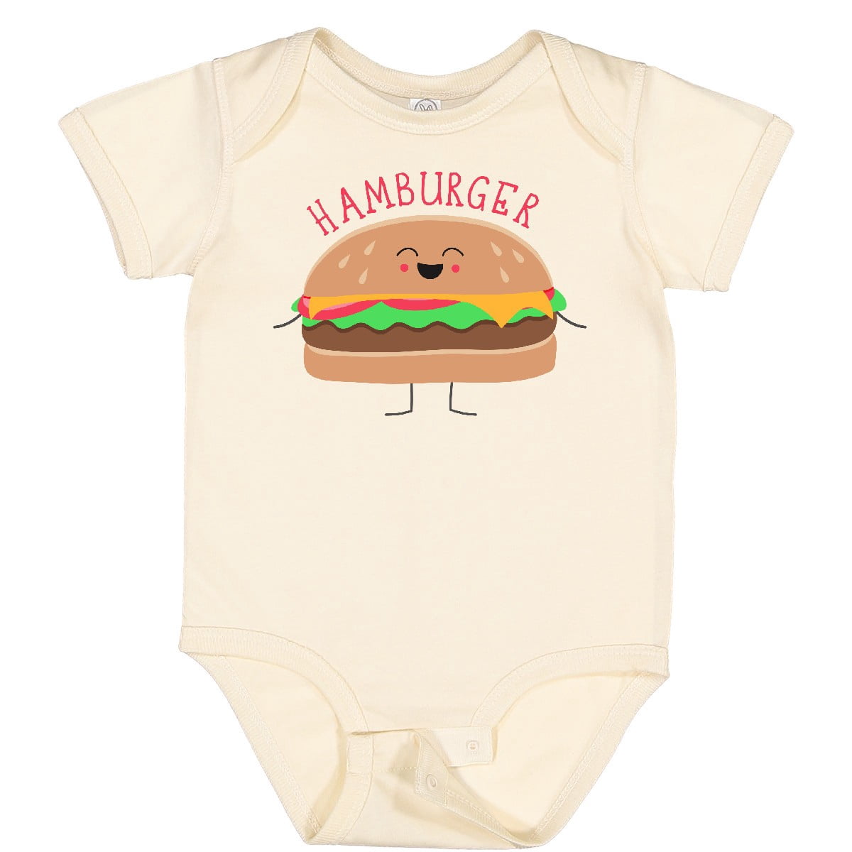 Tiny Nest Cute Kawaii Hamburger Baby Bodysuit Burger Fries Cheeseburger ...