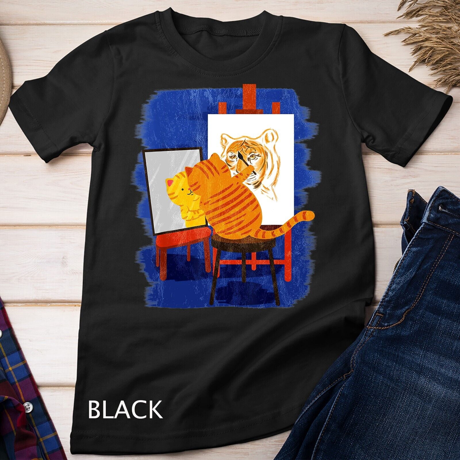 Tiny Nest Cute artistic cat, gift for art teachers & kitty fans Unisex ...