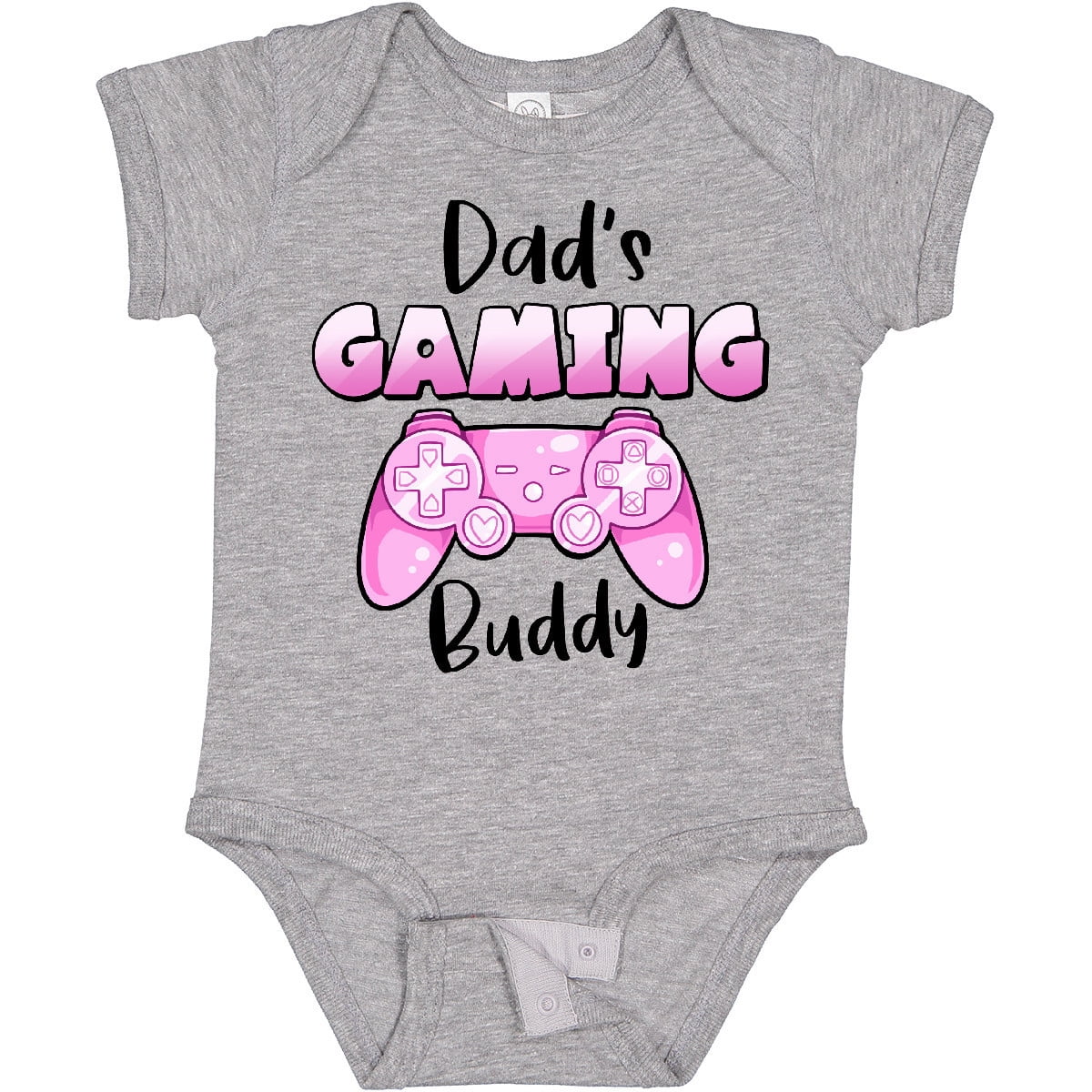 Tiny Nest Dad'S Gaming Buddy- Pink Controller Baby Bodysuit Pop Culture ...
