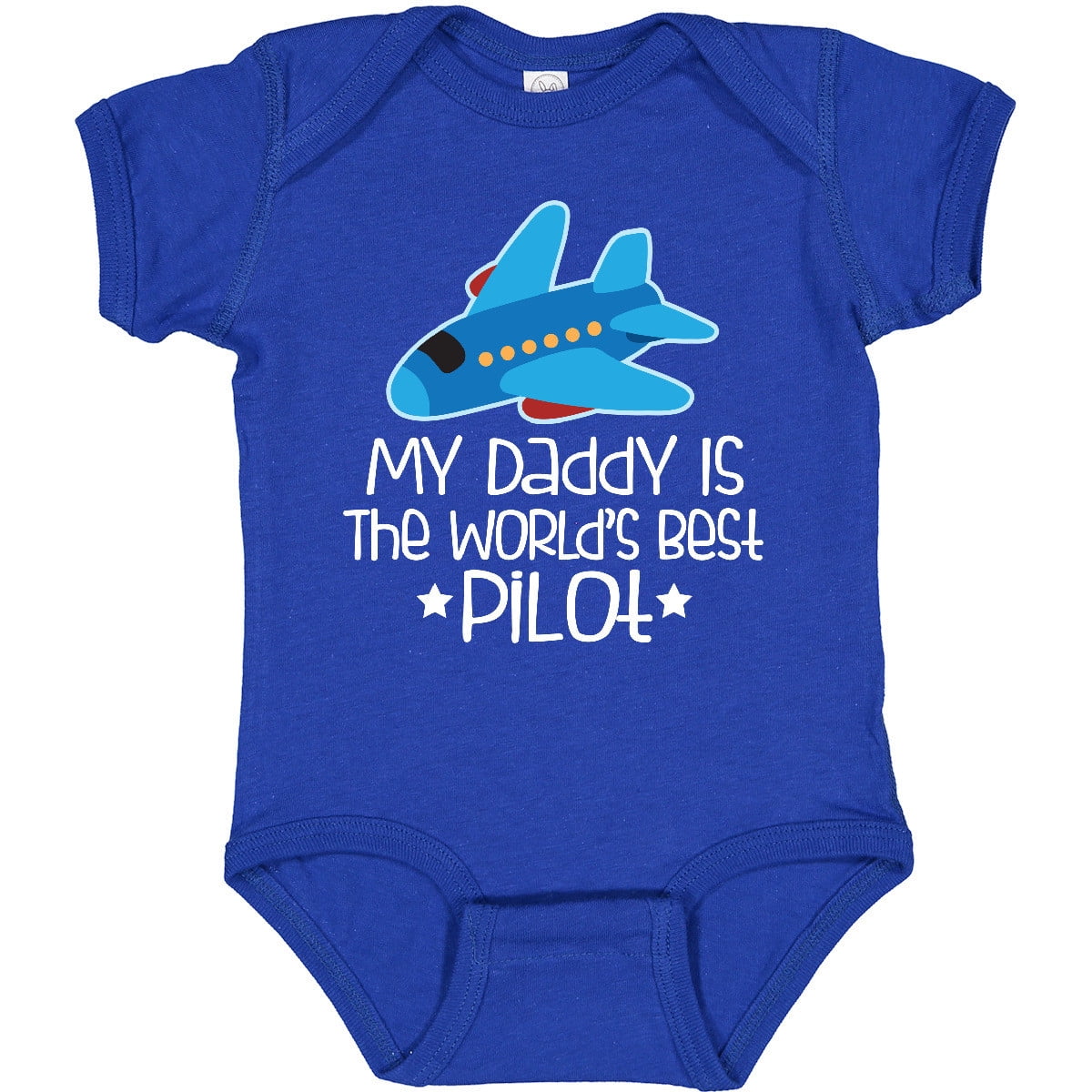 Tiny Nest Daddy Is Worlds Best Pilot Airplane Childs Baby Bodysuit Plane Dad Jet, New Born, Baby ...