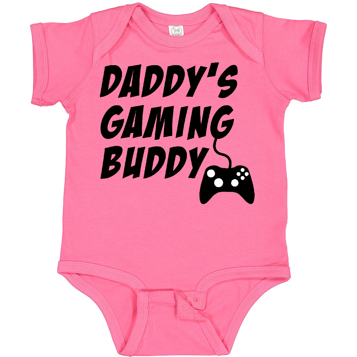 Tiny Nest Daddy'S Gaming Buddy With Controller Baby Bodysuit Pop ...