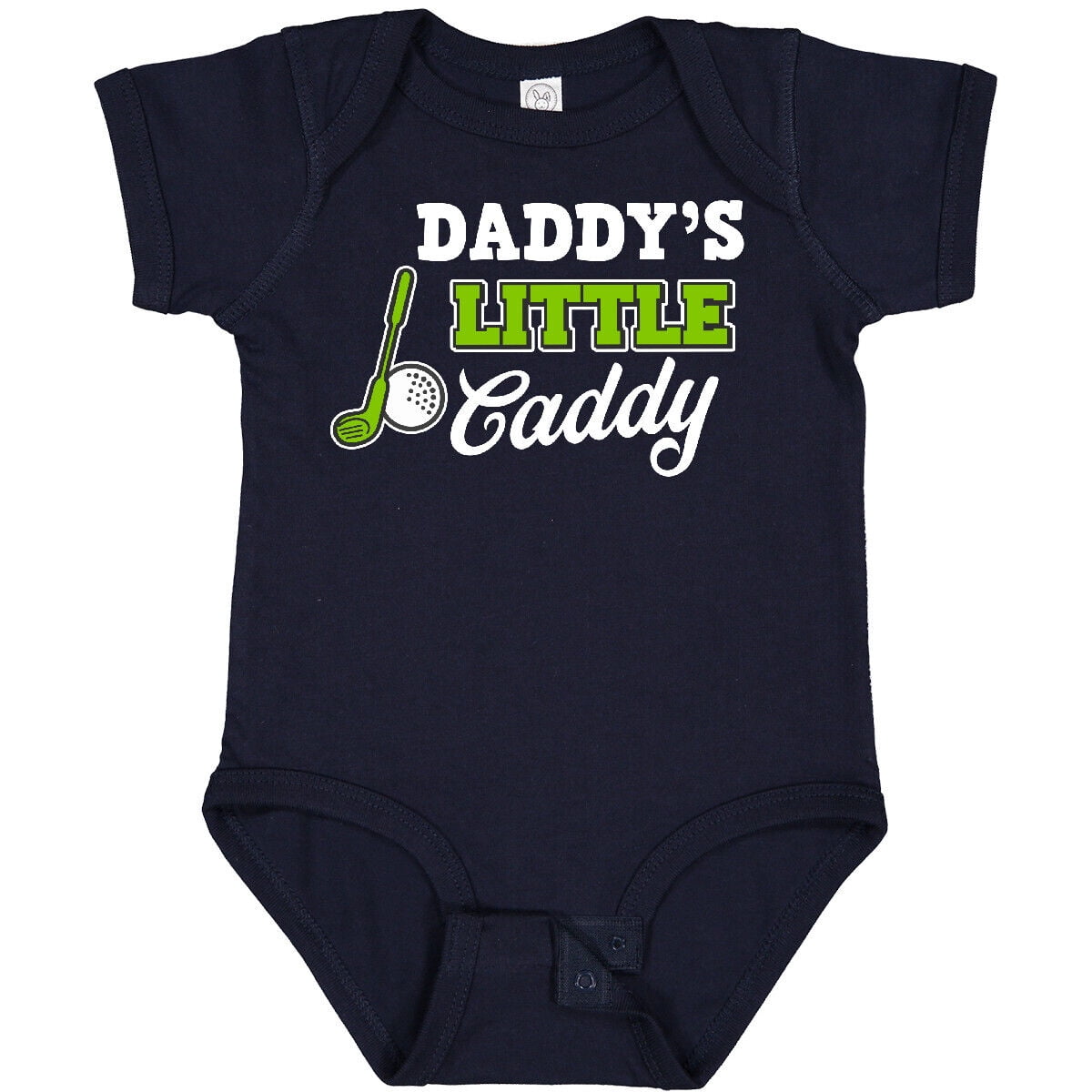 Tiny Nest Daddy'S Little Caddy With Golf Club And Ball Baby Bodysuit ...