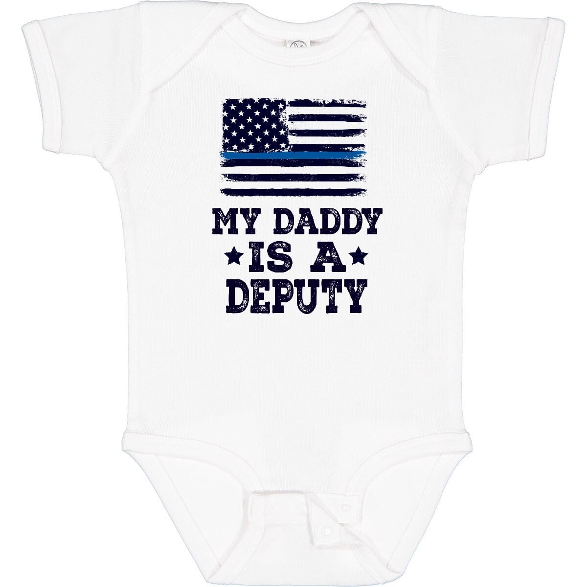 Tiny Nest Deputy Sheriff Dad Baby Law Enforcement Baby Bodysuit Pride ...