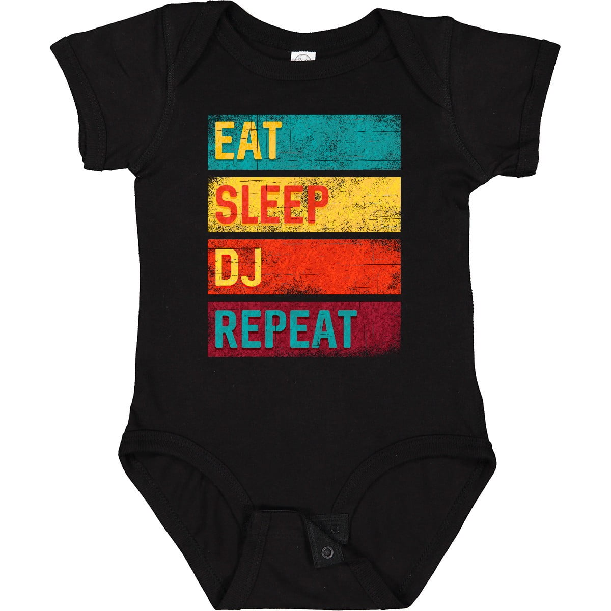 Tiny Nest Dj Eat Sleep Dj Repeat Music Infant Creeper Announcer ...
