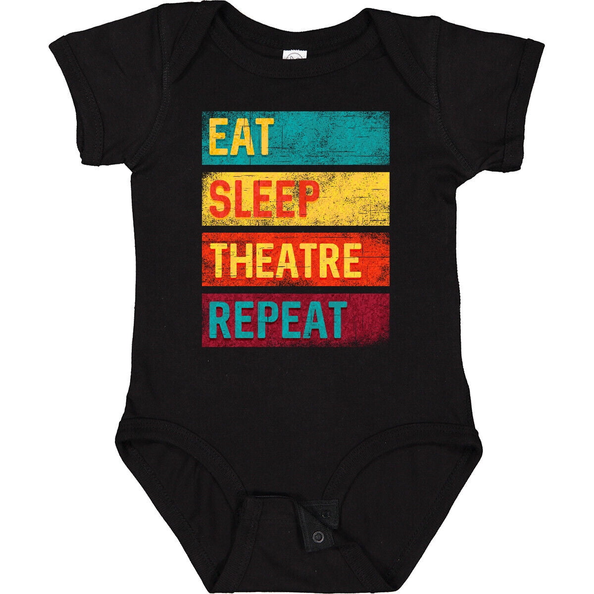 Tiny Nest Eat Sleep Theatre Repeat Drama Gift For Actor Baby Bodysuit ...