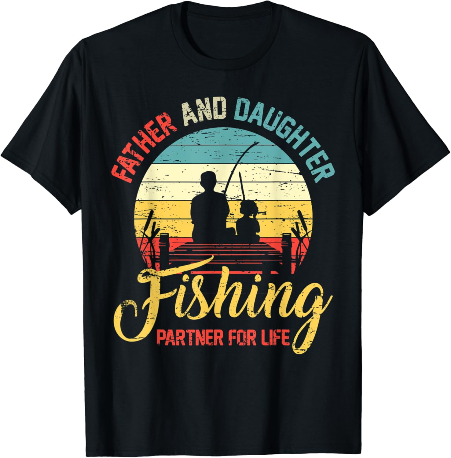 Tiny Nest Father Daughter Fishing Partner For Life Retro - Walmart.com