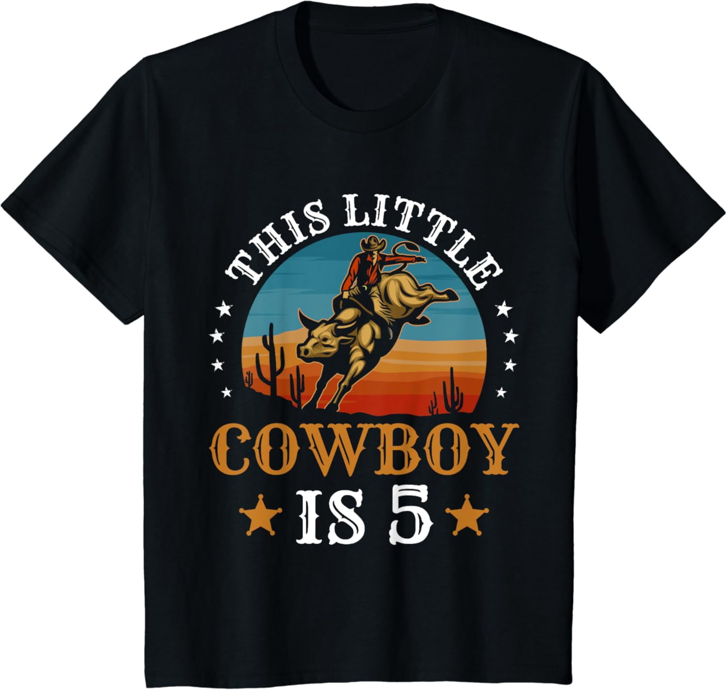 Tiny Nest Fifth Birthday Rodeo Bull Riding Outfit For Kids - Walmart.com