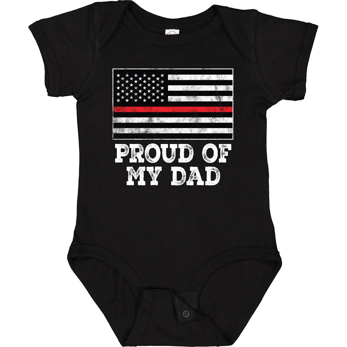 Tiny Nest Firefighter Dad Fireman Family Baby Bodysuit Thin Daddy ...