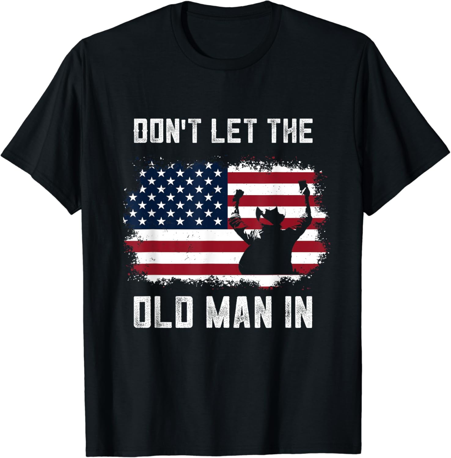 Tiny Nest Funny Don't Let The Old Man In Wrangler Guitar Tees - Walmart.com