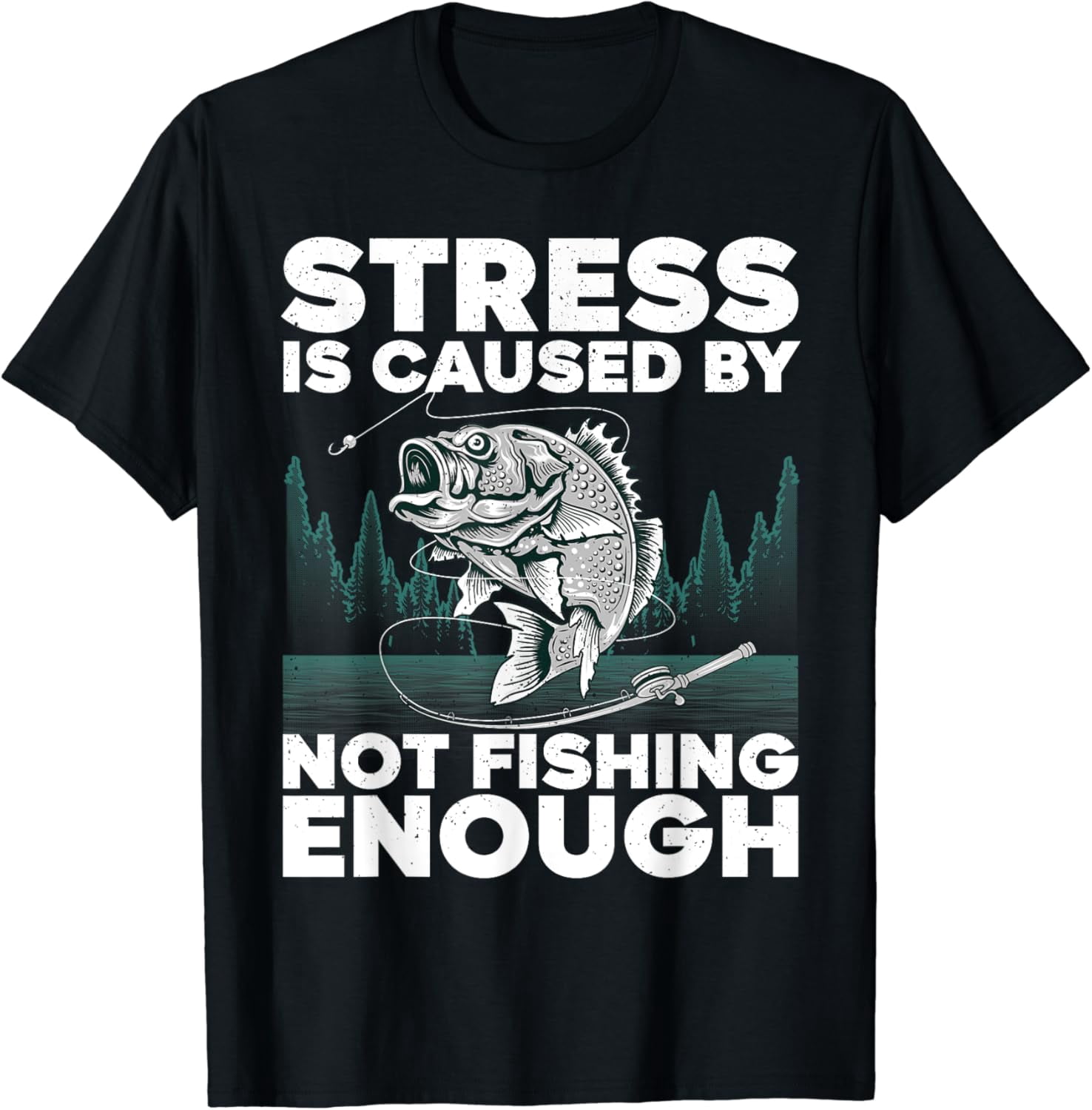 Tiny Nest Funny Fishing Design For Men Women Bass Fly Fishing Lovers T ...