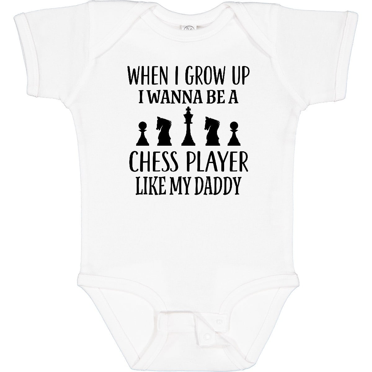 Tiny Nest Future Chess Player Like Daddy Baby Bodysuit Childs Boys ...
