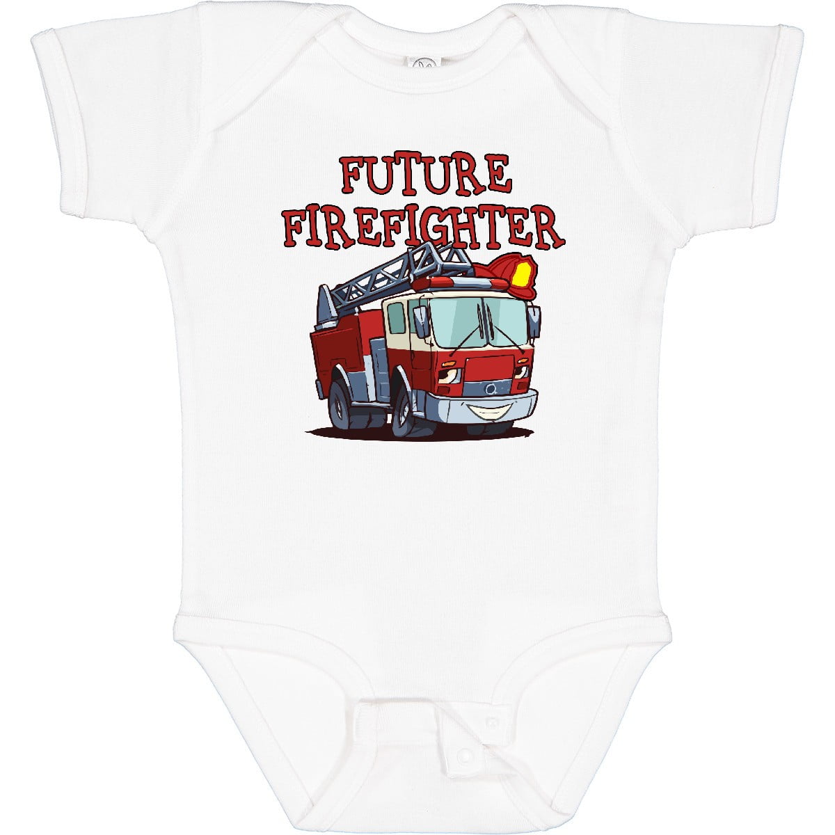 Tiny Nest Future Firefighter Infant Creeper Fireman Fire Truck Cute One ...