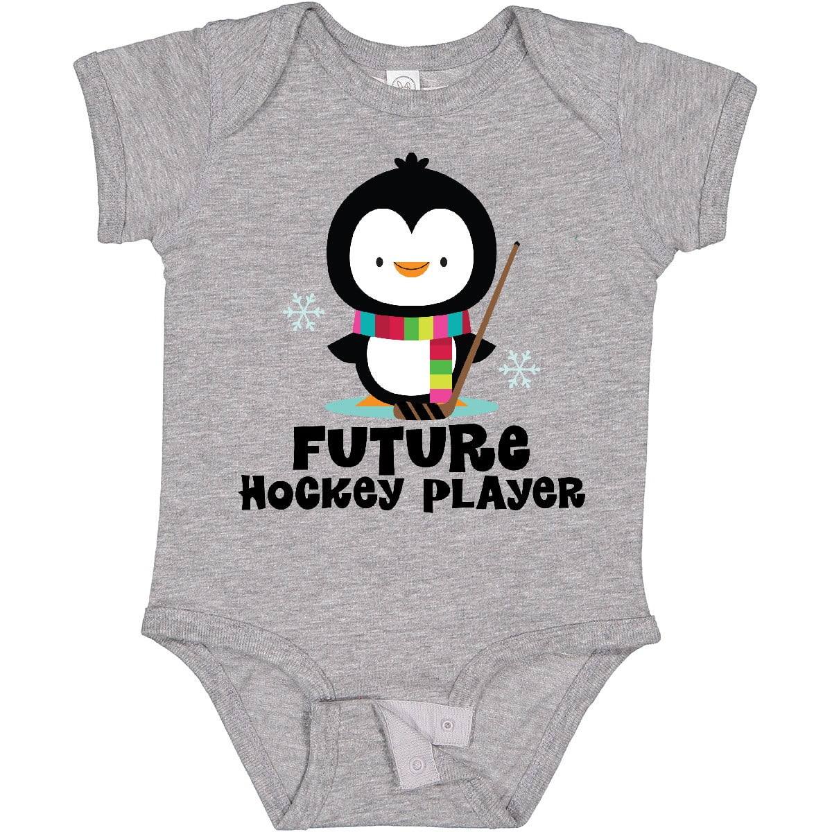 Tiny Nest Future Hockey Player Penguin Baby Bodysuit Ice Sports One ...