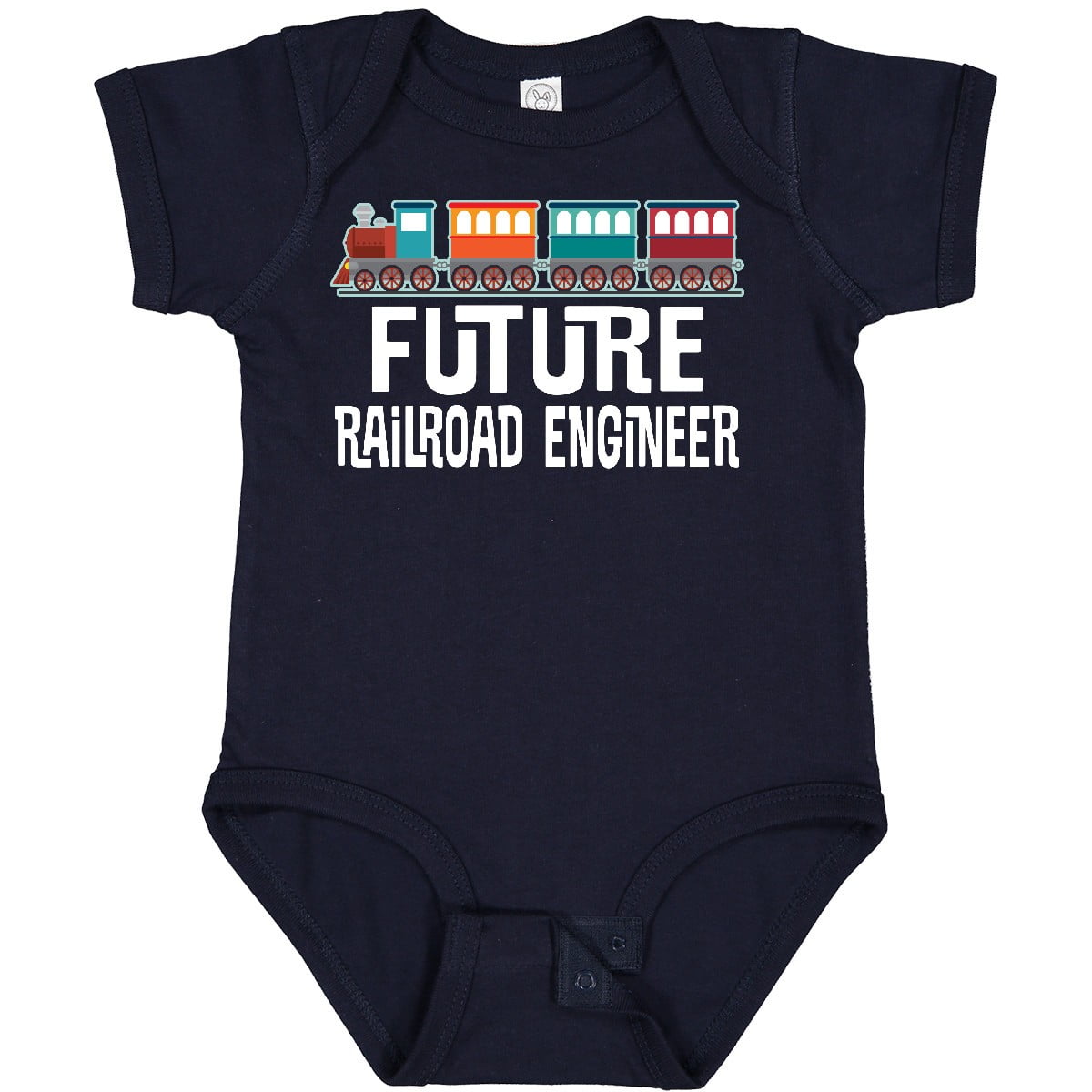 Tiny Nest Future Railroad Engineer Train Baby Bodysuit Engineering Boys ...