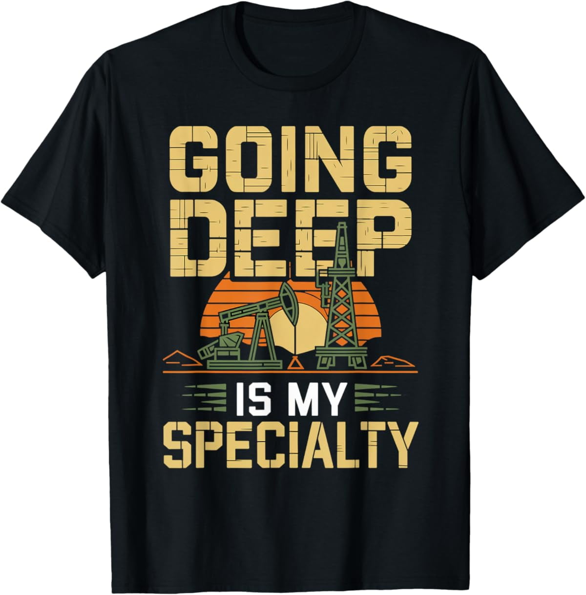 Tiny Nest Going Deep Oil Drilling Roughneck Oil Rig Worker Oilfield T ...