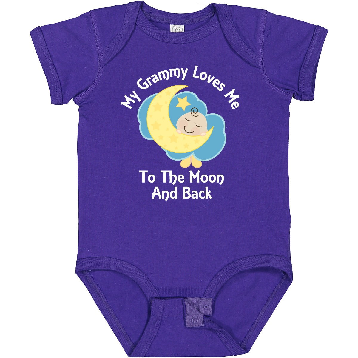 Tiny Nest Grammy Loves Me Moon And Back Baby Bodysuit To Grandchild ...