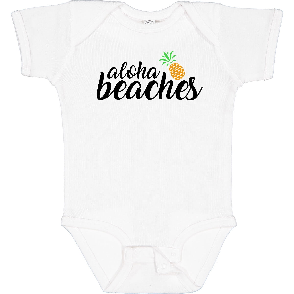 Tiny Nest Hawaiian Pineapple Aloha Beaches Baby Bodysuit Children Beach ...