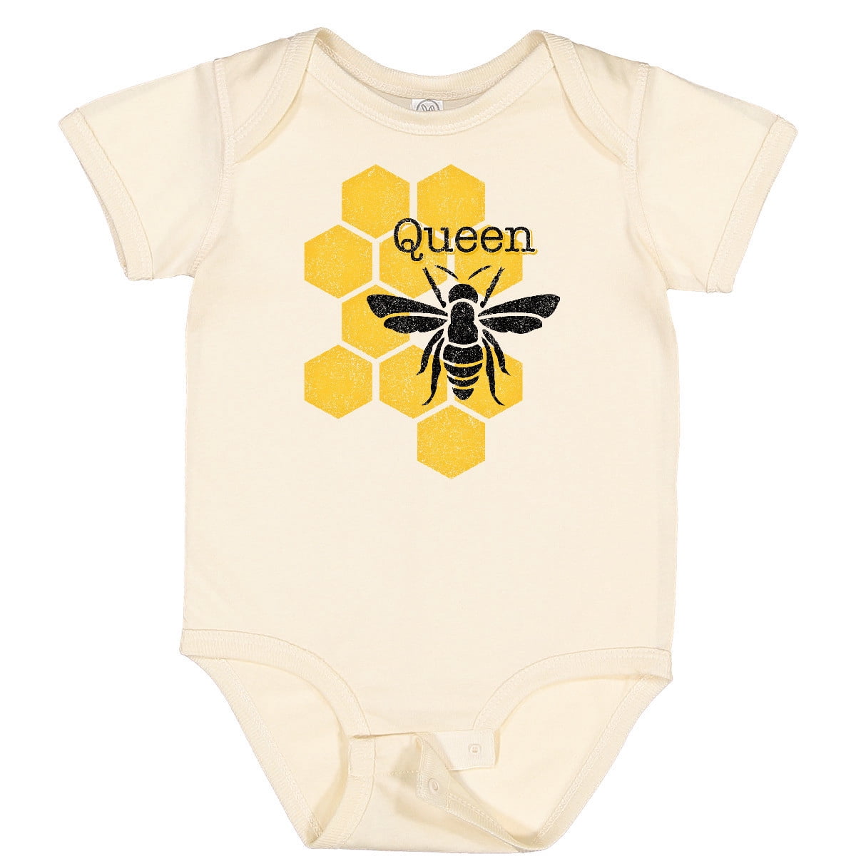 Tiny Nest Honeycomb Queen Bee Baby Bodysuit Bumble Honey One-Piece ...